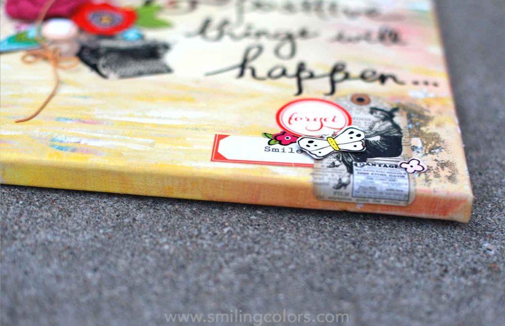6 EASY Mixed Media Canvas Step by Step - Smiling Colors
