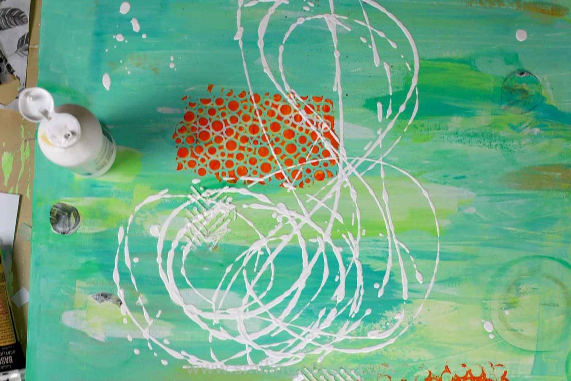 6 EASY Mixed Media Canvas Step by Step - Smiling Colors