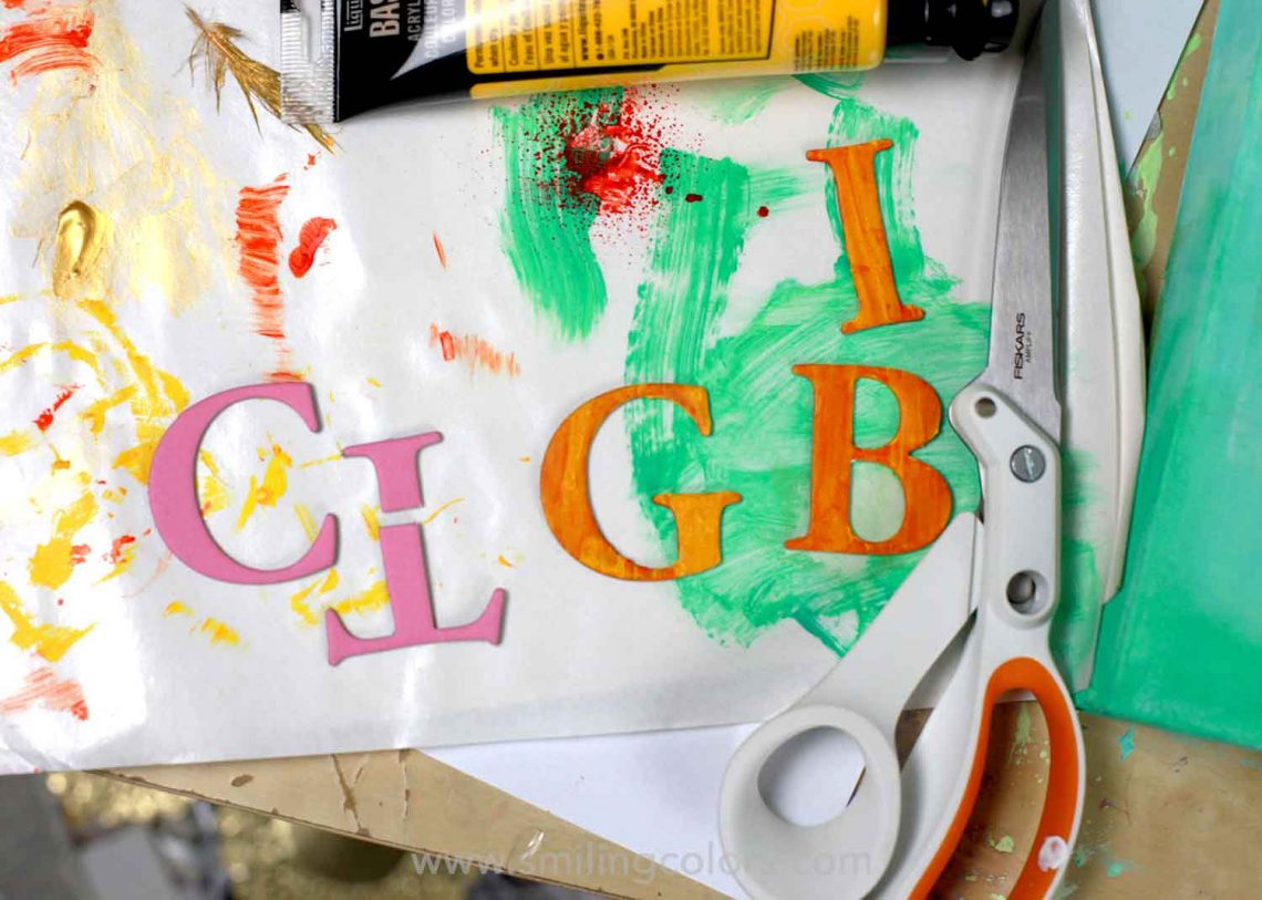 6 EASY Mixed Media Canvas Step by Step - Smiling Colors
