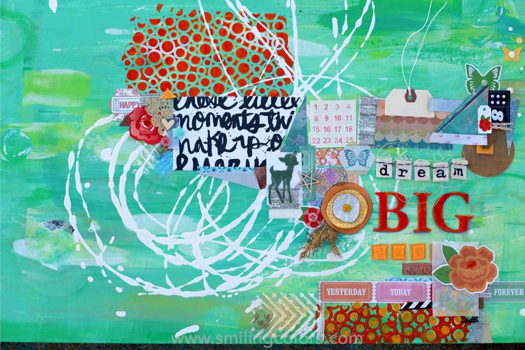 6 EASY Mixed Media Canvas Step by Step - Smiling Colors