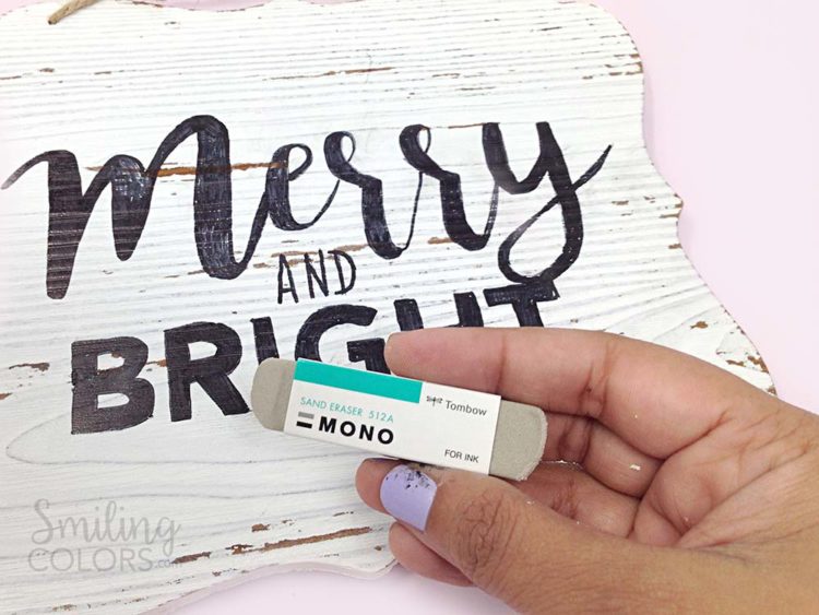 How To Make A Lettered Sign: Writing On Wood - Smiling Colors