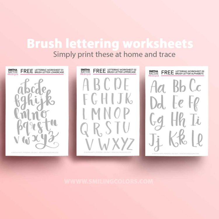 30+ FREE Lettering Worksheets: Print & Start Practicing!