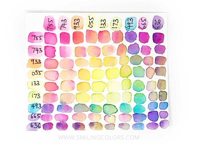 7 EASY ways to make a Tombow Dual Brush Pen Color Chart