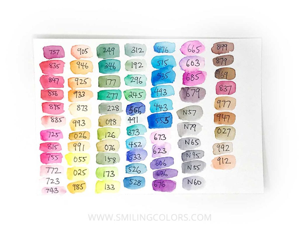 7 EASY ways to make a Tombow Dual Brush Pen Color Chart
