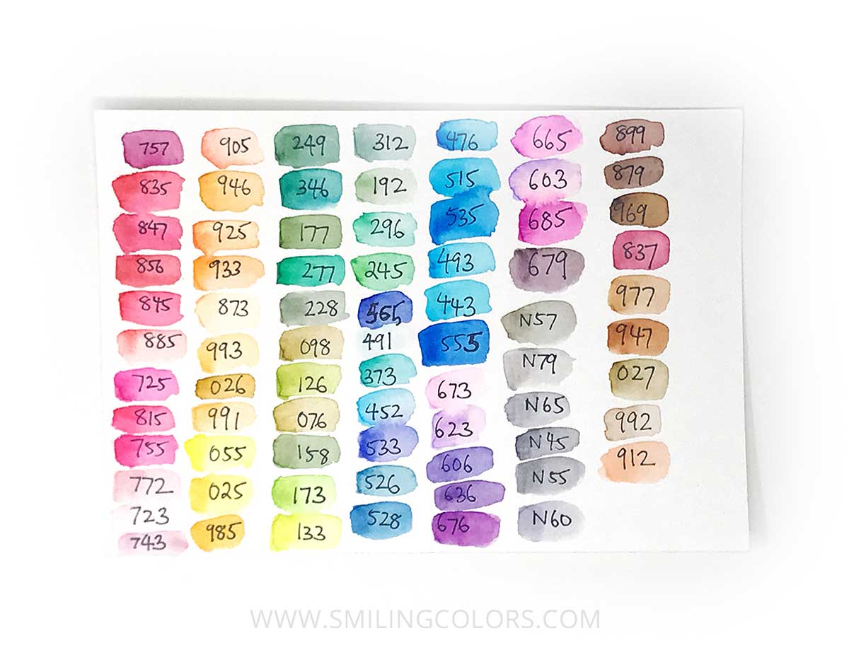7 EASY ways to make a Tombow Dual Brush Pen Color Chart