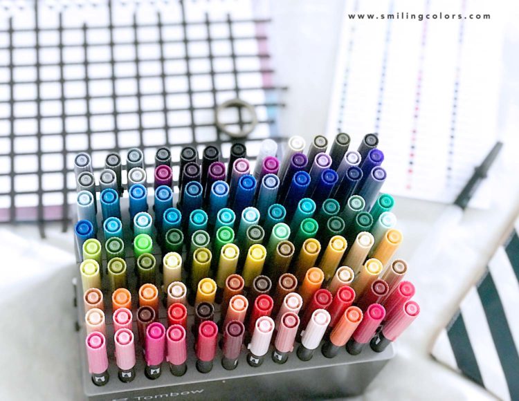 Make Your Own Tombow Dual Brush Pen Color Chart - Smiling Colors