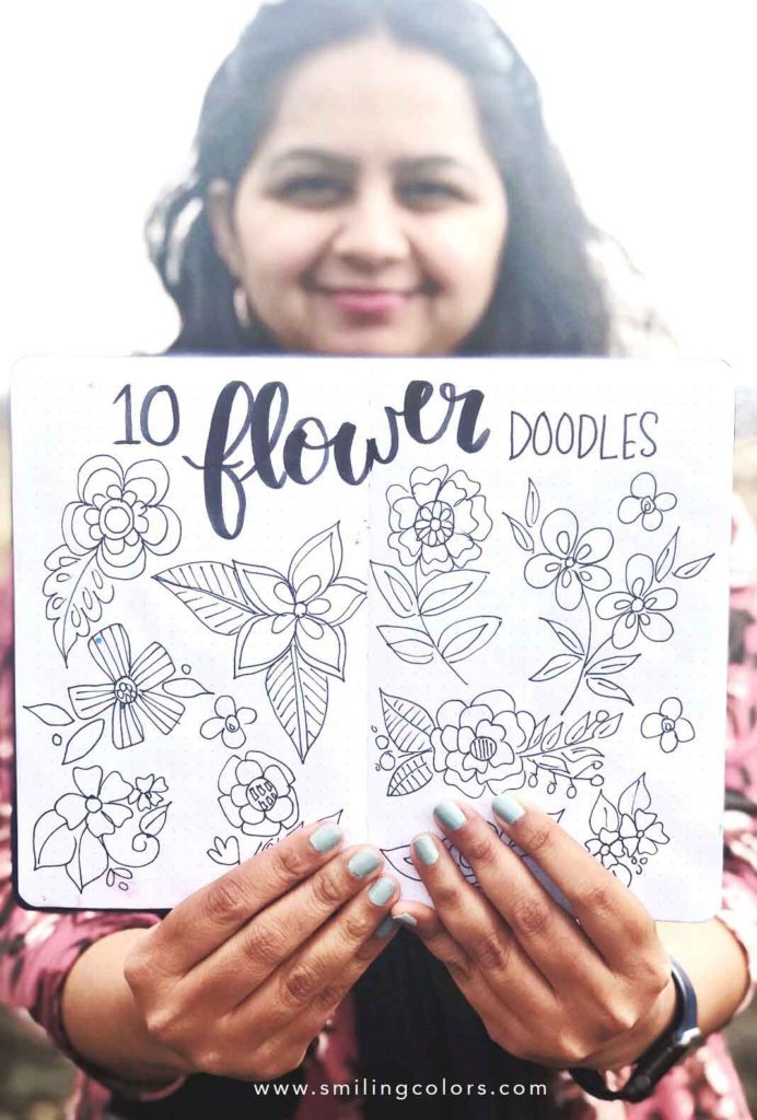 10+ Creative Flower Doodles for Your Art - Smiling Colors