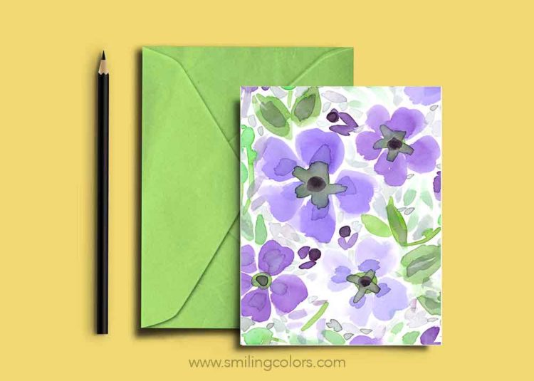 Free Printable Floral Cards PDF Download - Smiling Colors