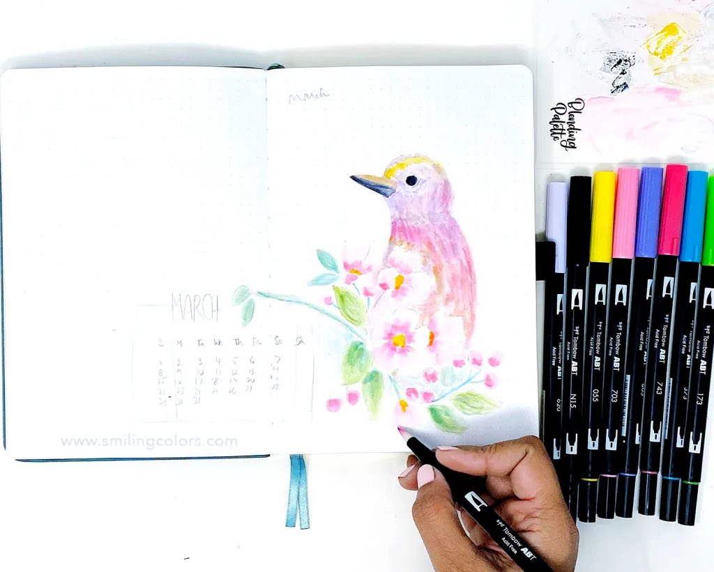 How To Use Markers and Colored Pencils Together