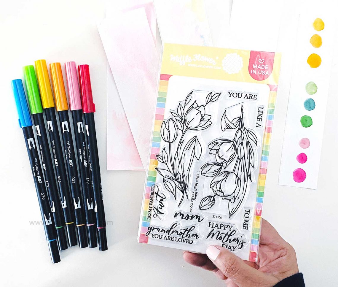 Colorful Stamping with Markers Tutorial - Smiling Colors