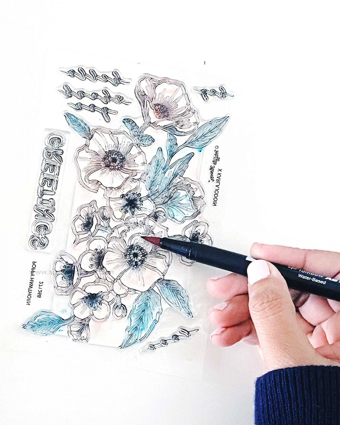 Colorful Stamping with Markers Tutorial - Smiling Colors