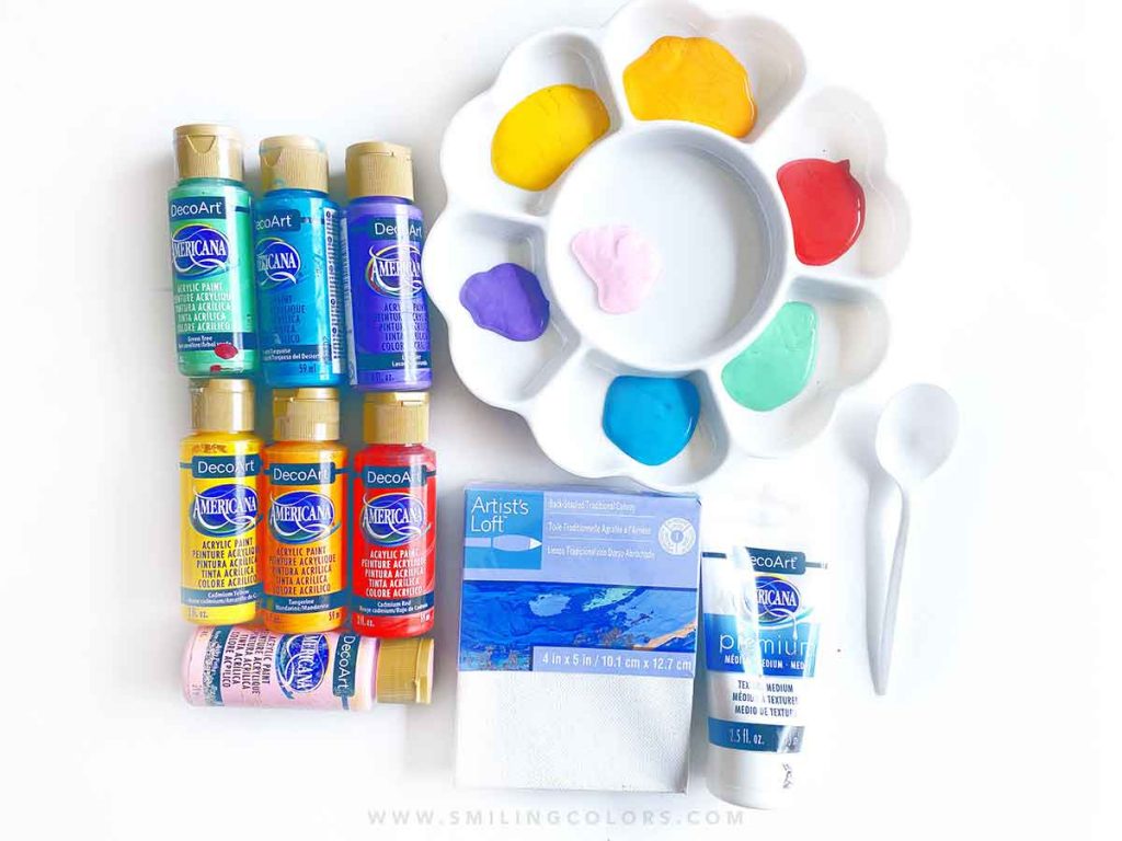 How To Create A Painting With A Spoon - Smiling Colors