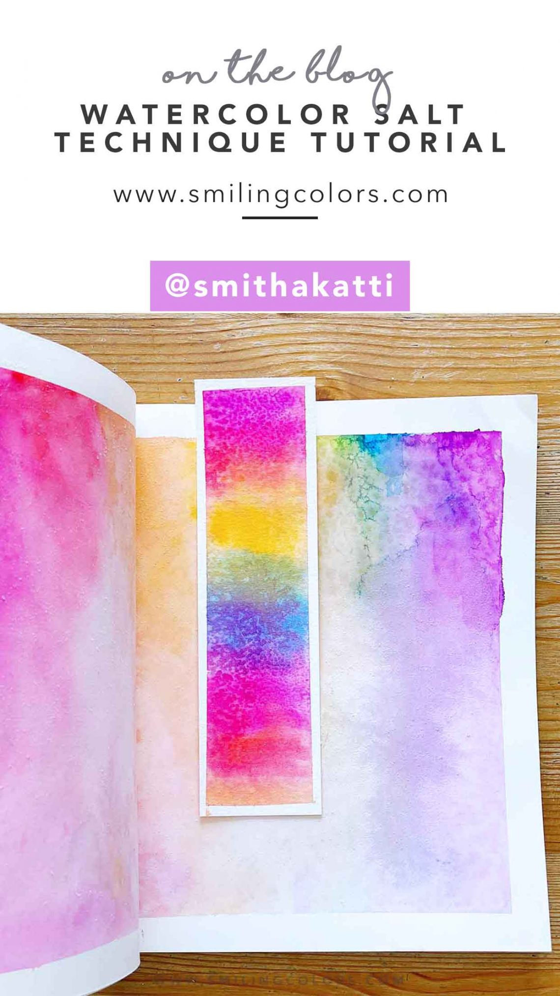 Watercolor Salt Technique: Easy Interesting Texture!