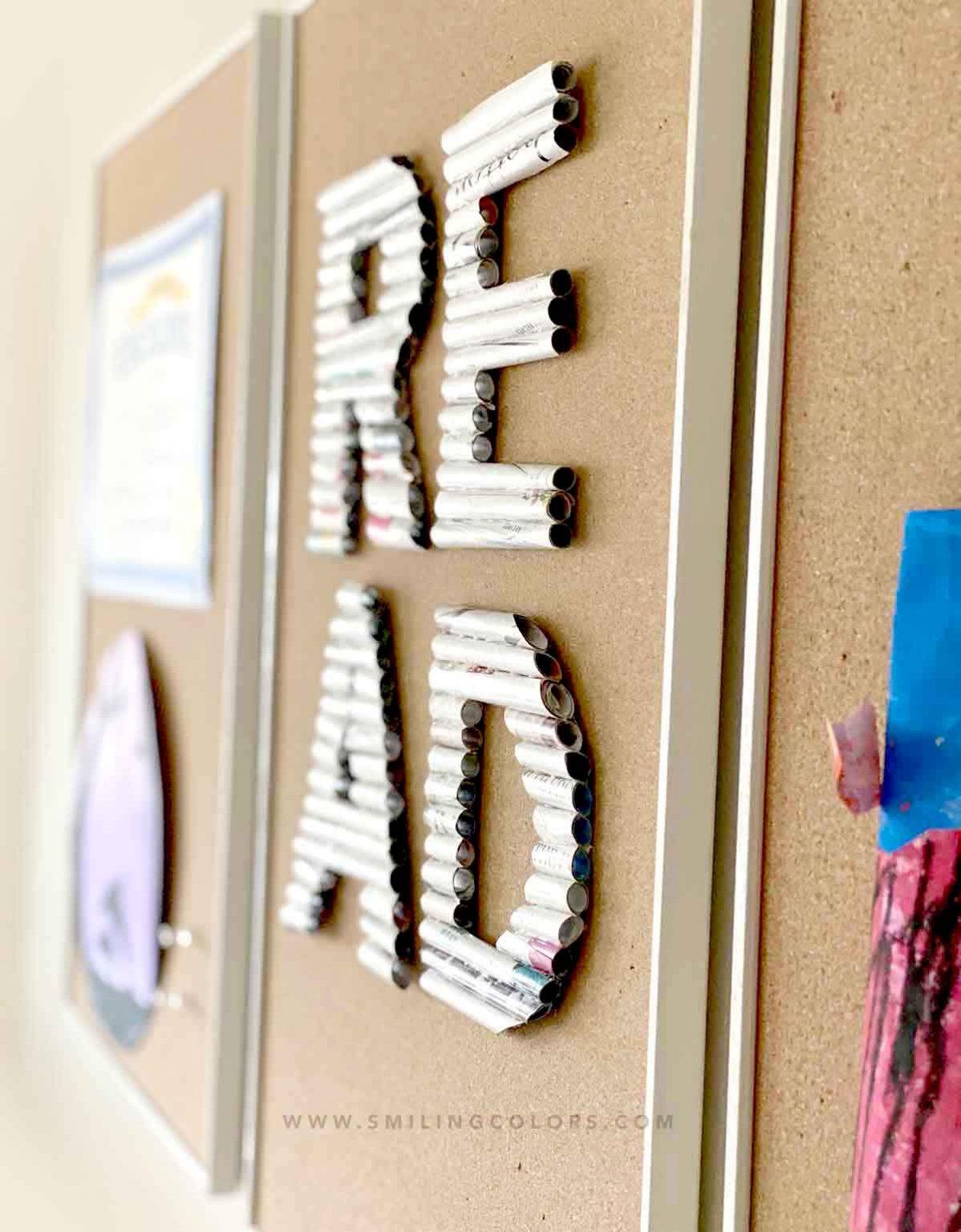 Magazine Craft Step By Step: Reuse And Make Art! - Smiling Colors