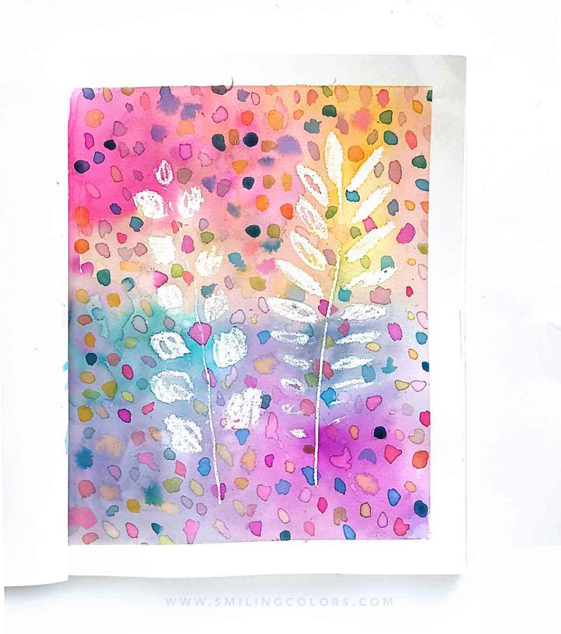 3 Easy Stencil Art Ideas for your Sketchbook - Smiling Colors