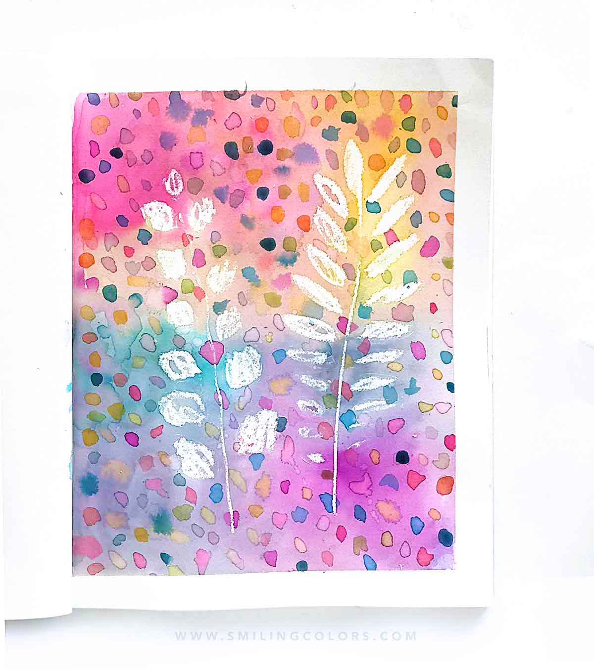 3 Easy Stencil Art Ideas for your Sketchbook - Smiling Colors