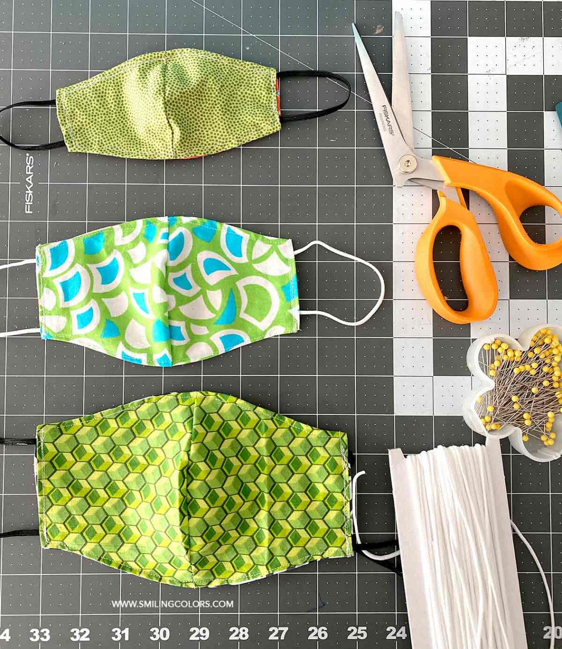 How To Use Face Mask Dies to cut Fabric - Smiling Colors