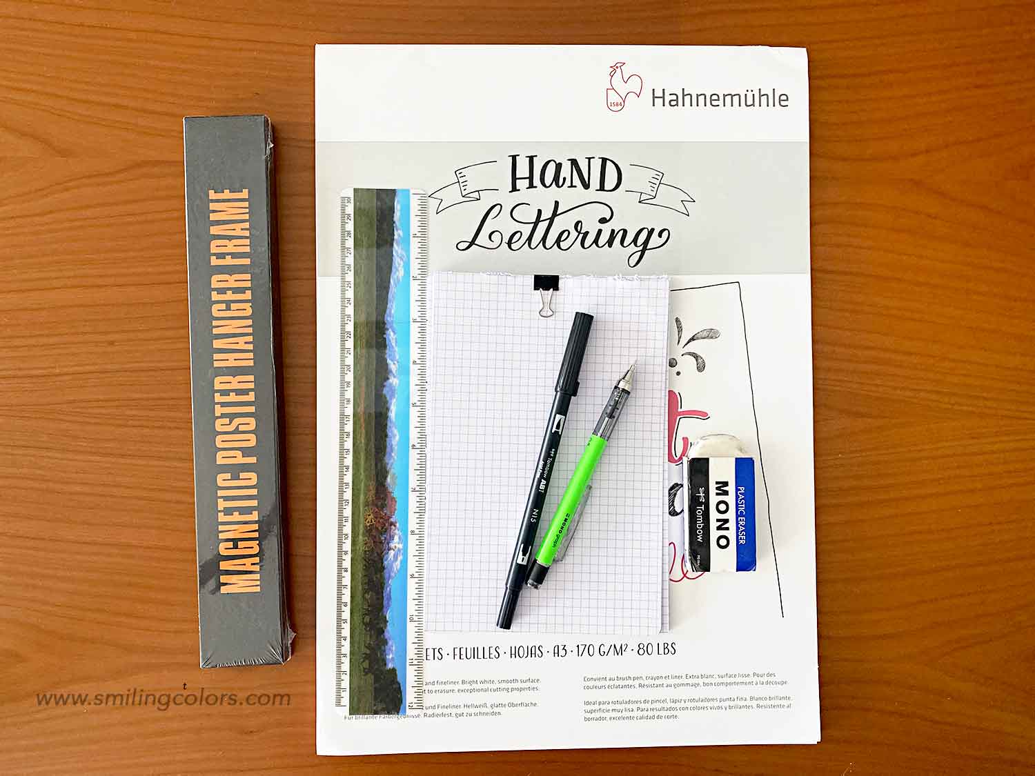 How to easily Hand Letter a Quote Wall Art VIDEO - Smiling Colors