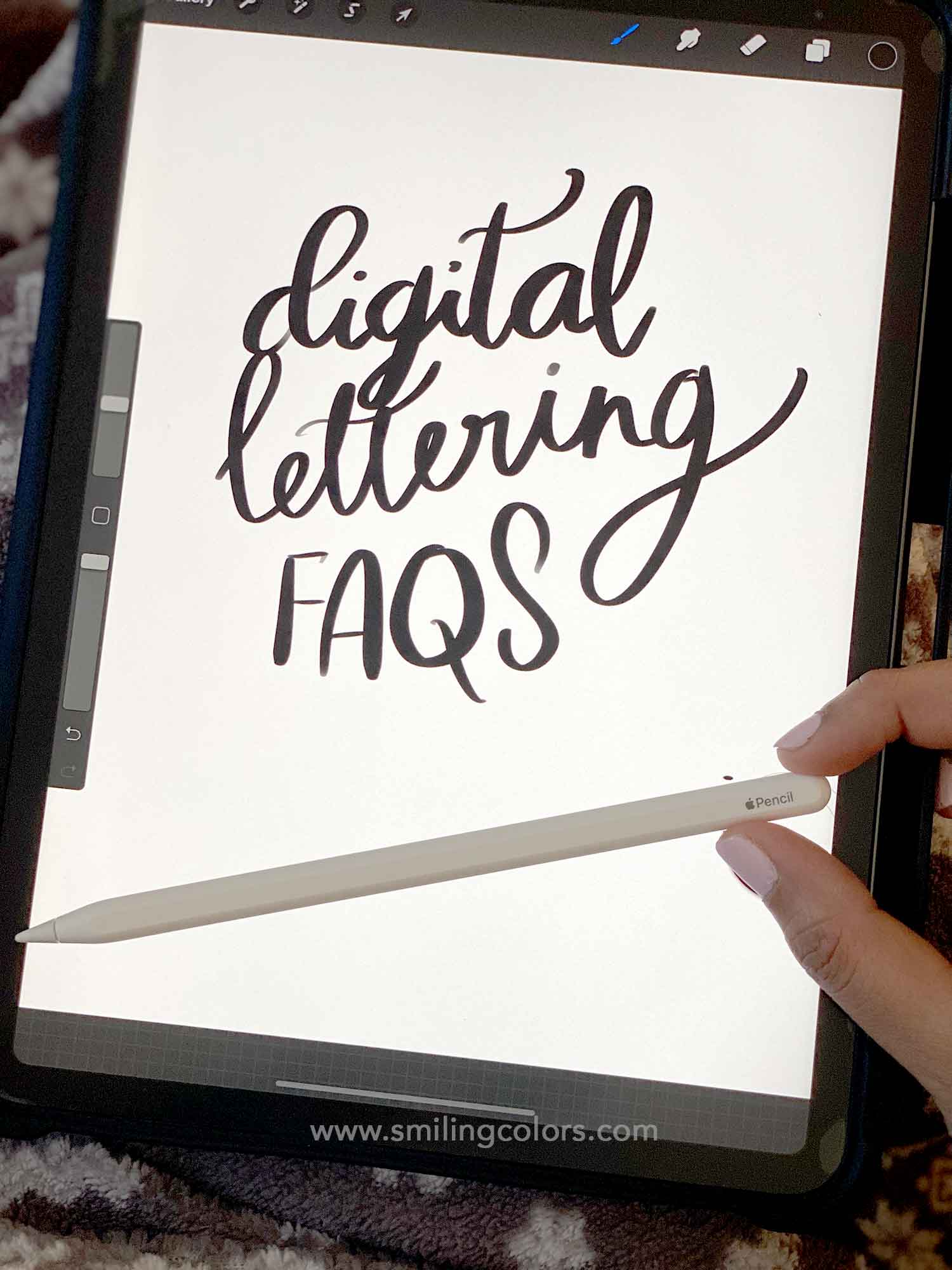 How To Start Digital Lettering For Beginner - Smiling Colors