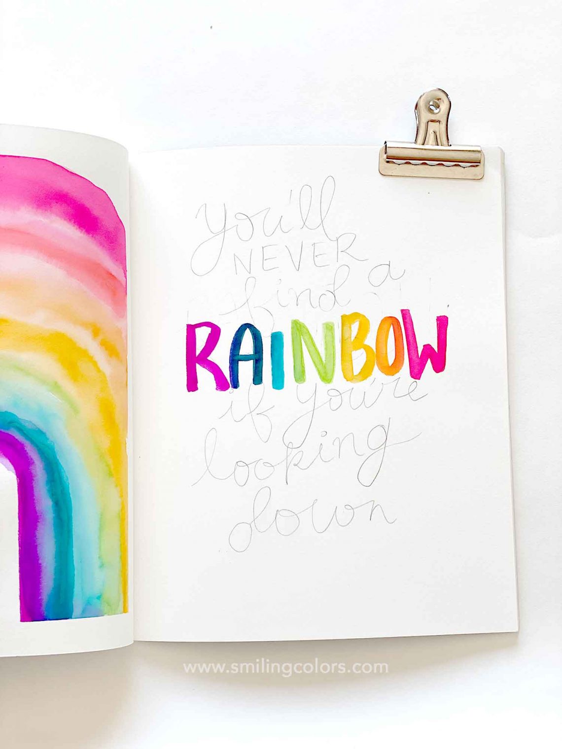 Rainbow Lettering Word: 10 Easy Colorful Ideas! - Smiling Colors