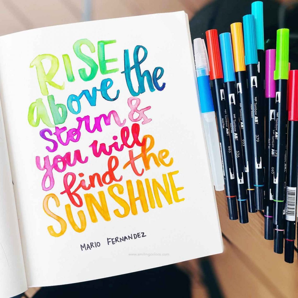 Rainbow Lettering Word: 10 Easy Colorful Ideas! - Smiling Colors