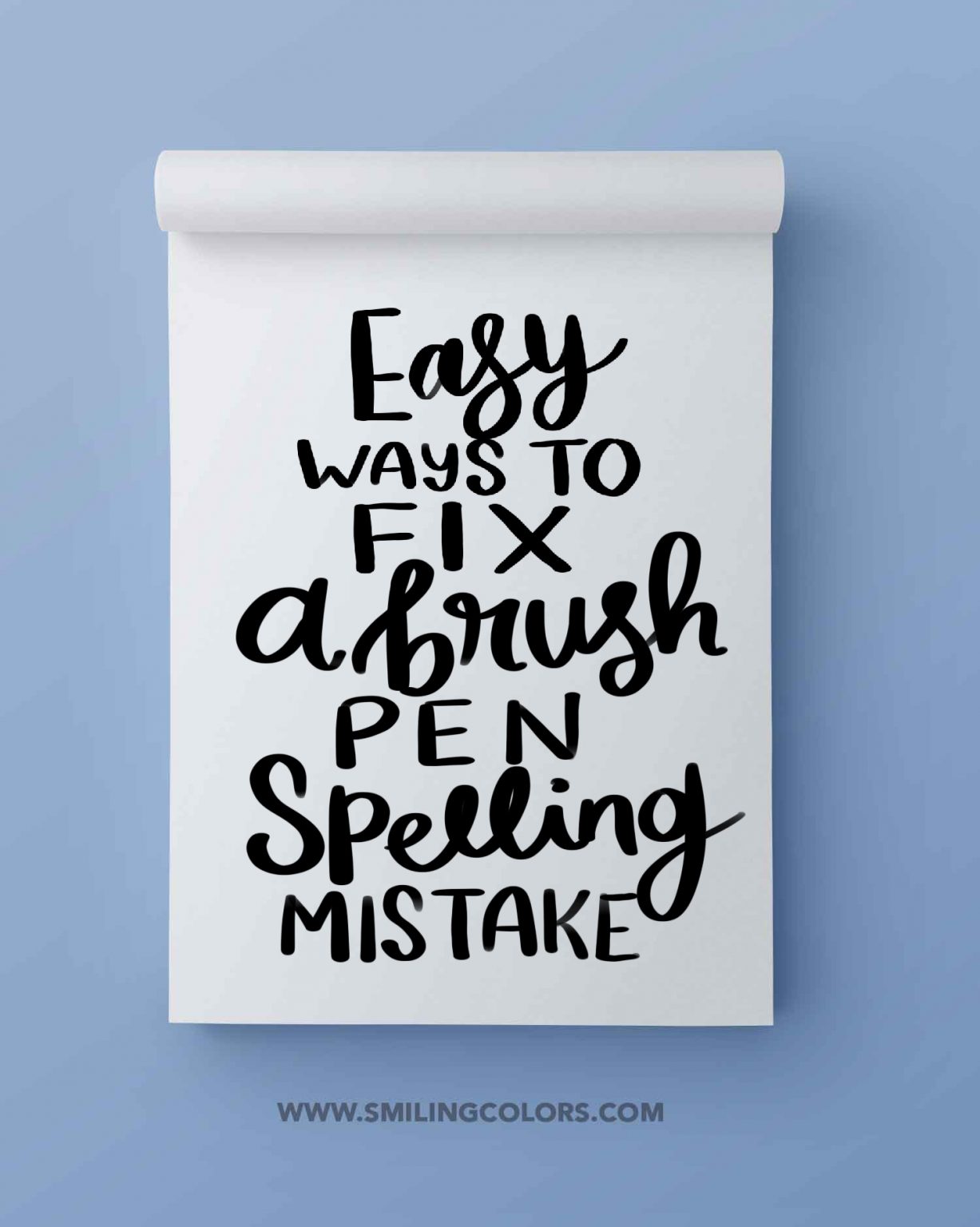 5 IDEAS to Fix a Pen Spelling Mistake in Your Sketchbook
