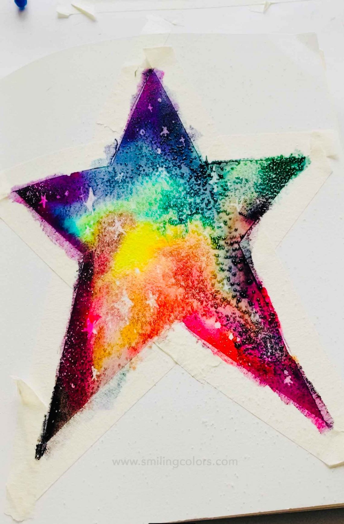 How to Paint a Galaxy Step By Step Easily - Smiling Colors