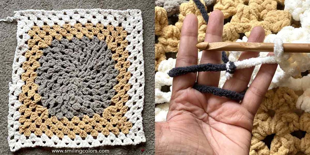 Easy Center Start Crochet Blanket Tutorial using O'go Yarn
