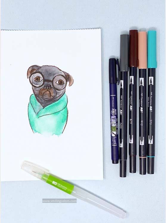 How to Draw a Dog in 4 easy steps! - Smiling Colors