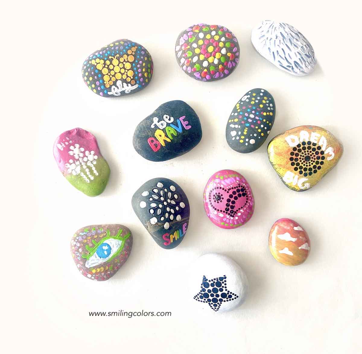Easy Rock Painting Kit To Try With Your Kids - Smiling Colors
