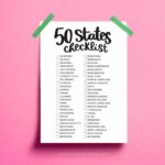 Printable 50 States Checklist - Smiling Colors