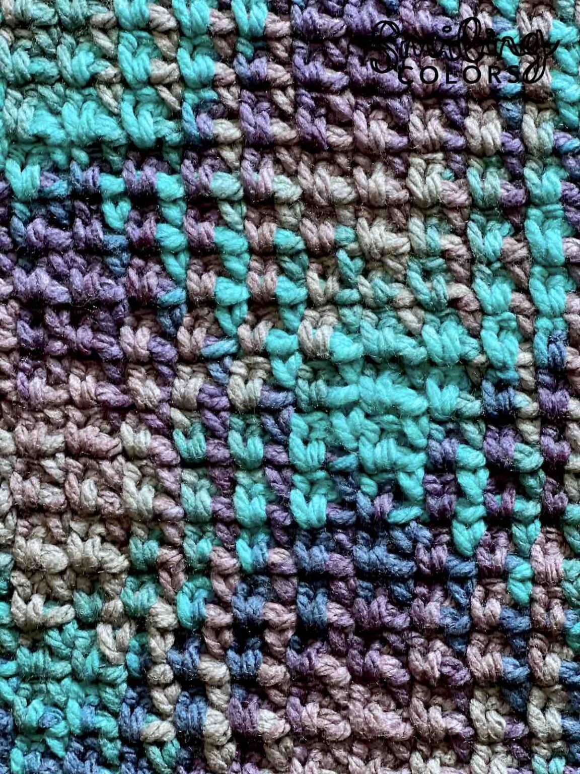 Planned Pooling For Crochet Blanket - Smiling Colors
