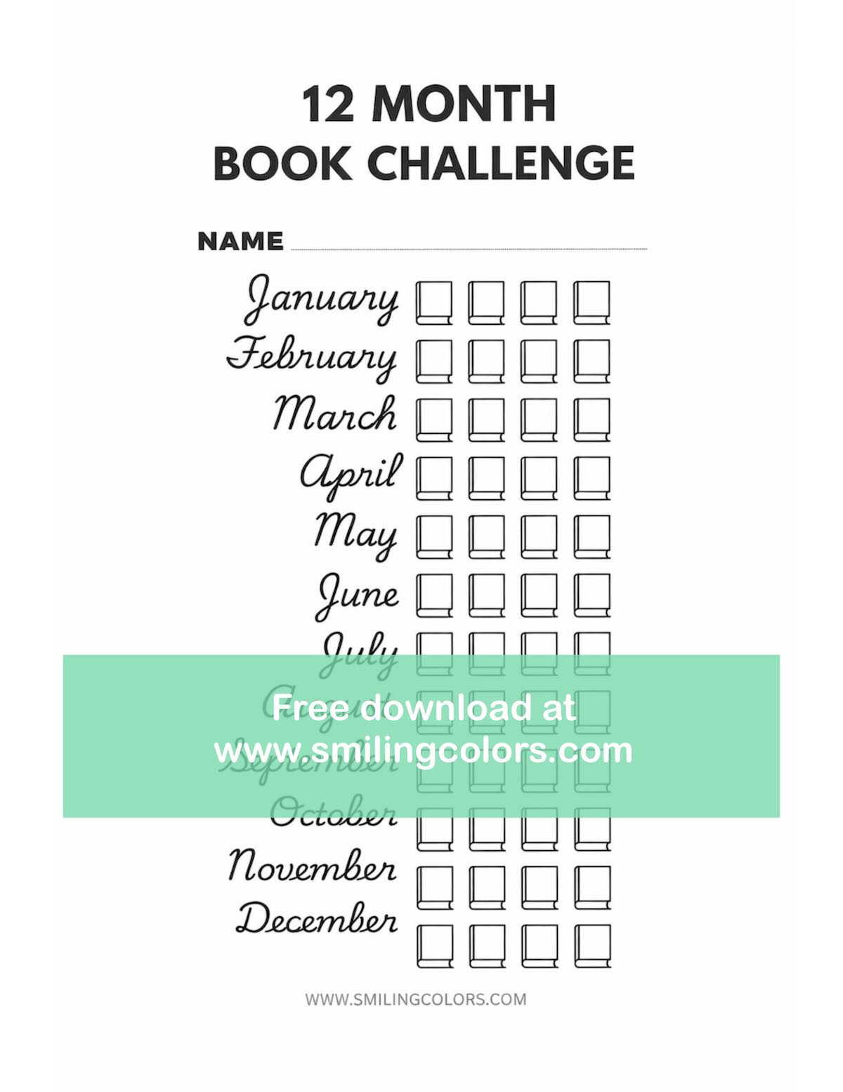 3 Free Printable Reading Trackers For 2026 - Smiling Colors