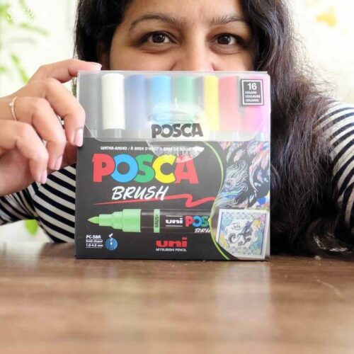 Posca Pens Unboxing & Sketchbook Test - Smiling Colors
